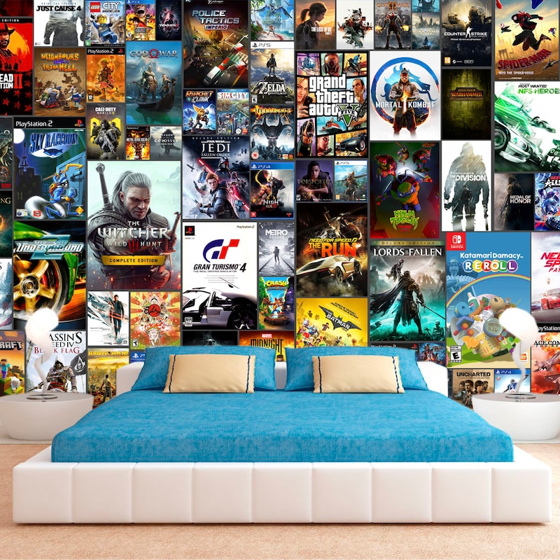 Video Game Mural - Etsy