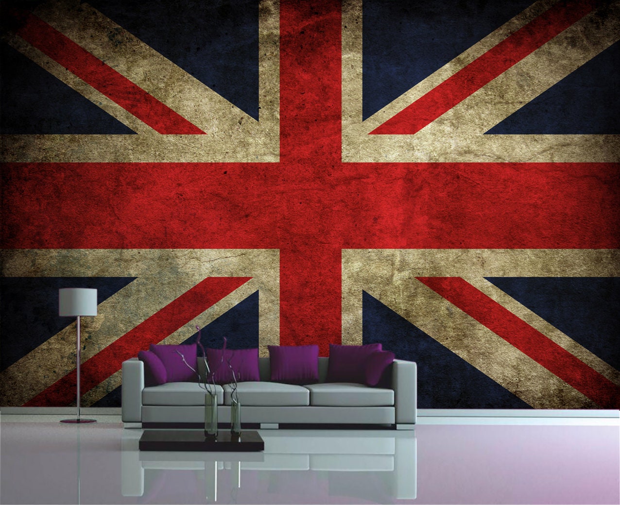 Flag of the Great Britain Wallpaper British Flag Peel and Stick Union ...