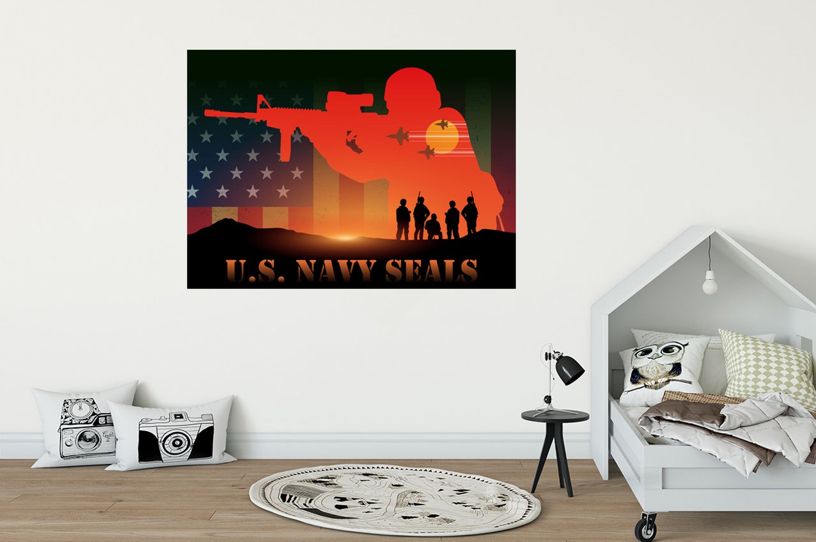 Us Navy Seals Decal Military Decal American Flag Decal Soldier - Etsy