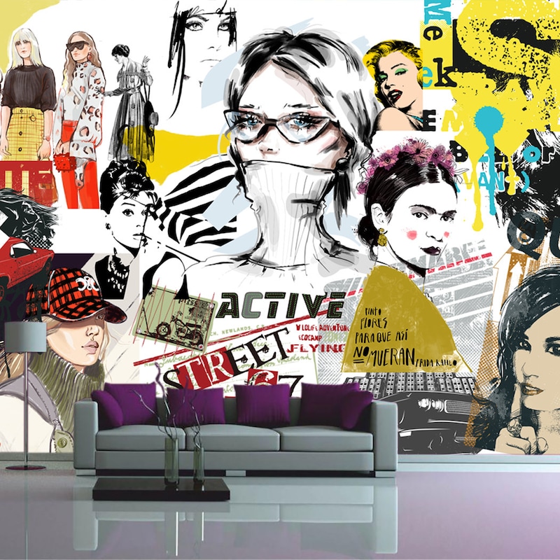 Girls Mural - Etsy