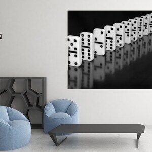 Domino Decal Dominoes Art Game Wall Sticker Playroom Prints Domino ...