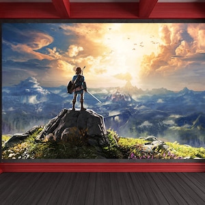 Legend Zelda Decal Zelda Sticker Playroom Wall Art Zelda Vinyl Game ...