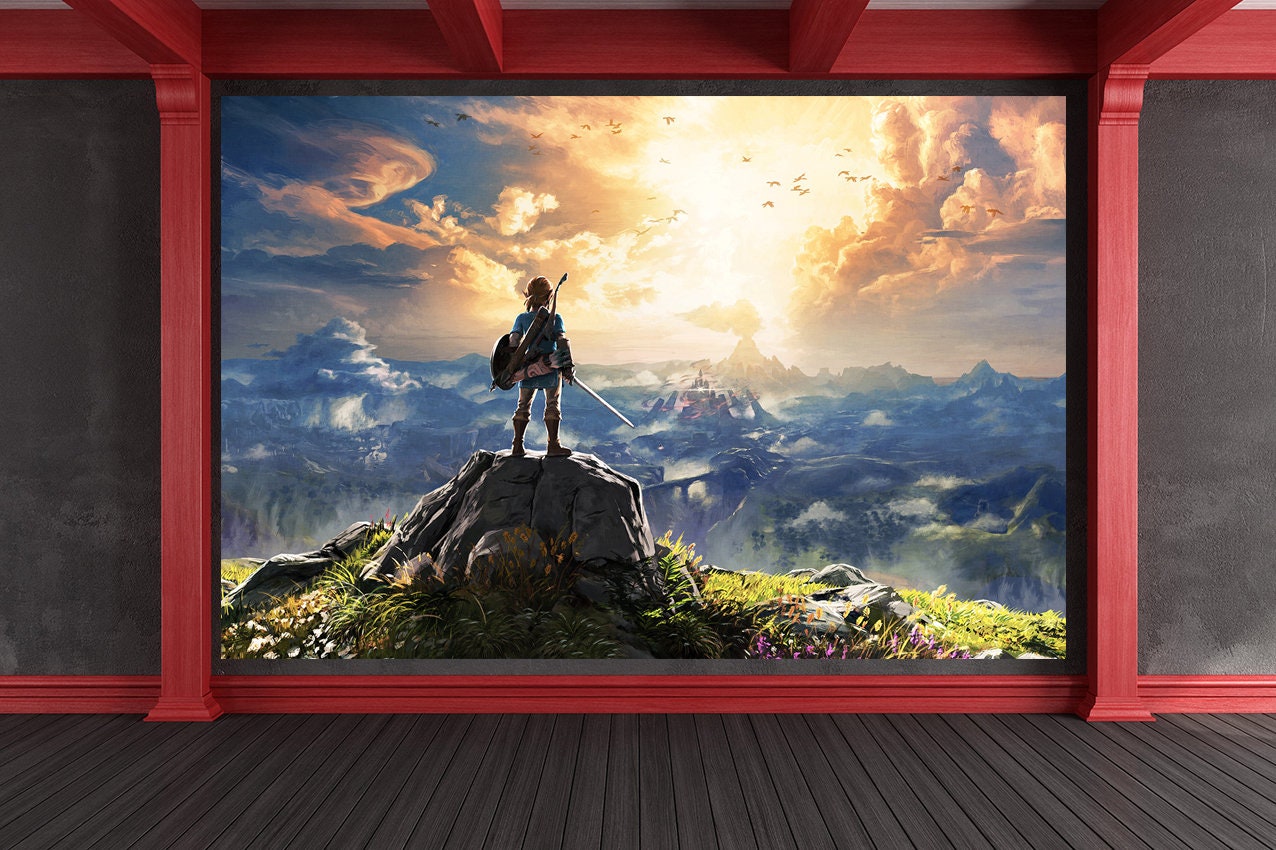 Legend Zelda Decal Zelda Sticker Playroom Wall Art Zelda Vinyl Game ...
