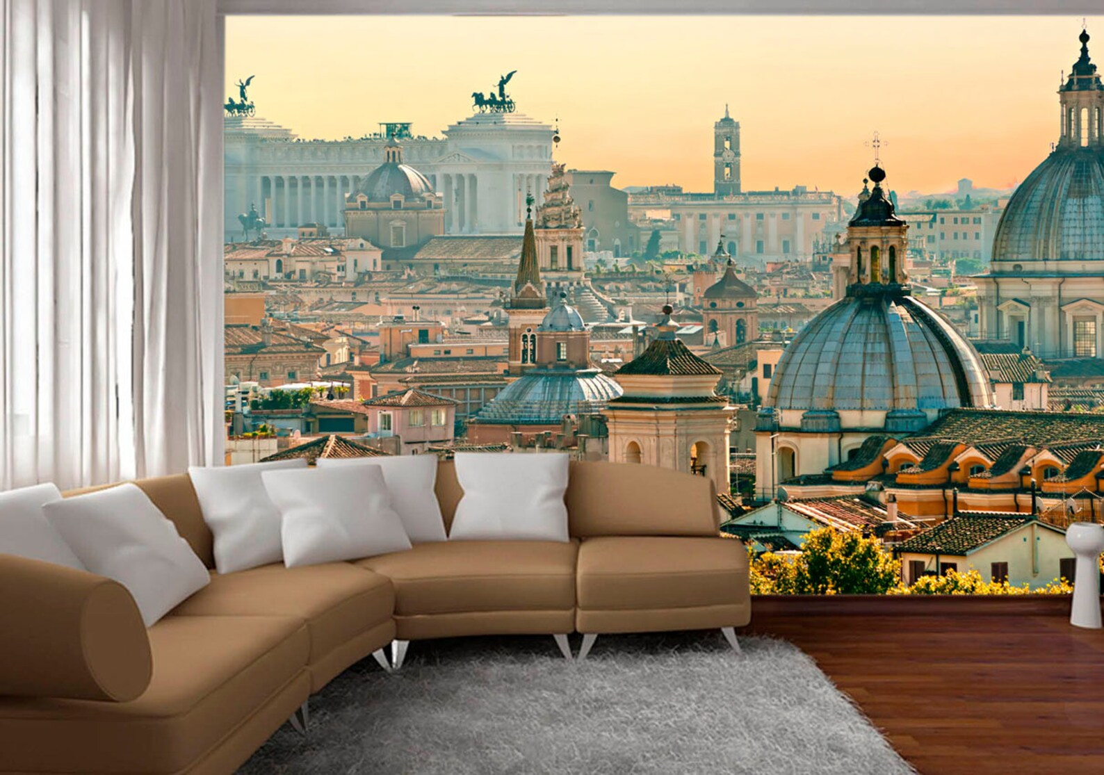 Panoramic Vatican City Wallpaper Italy Wall Mural Cityscape Art Décor ...