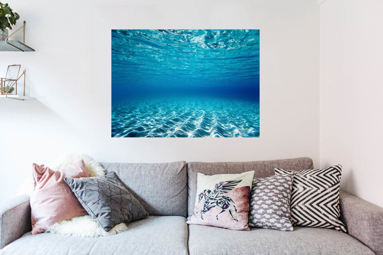 Underwater Decal Sea World Wall Art Nature Sticker Ocean Print Seascape ...