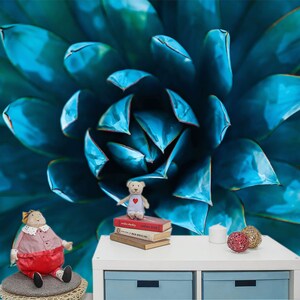 Agave Wall Mural Peel and Stick Art Cactus Decor Flower Print Mexico ...