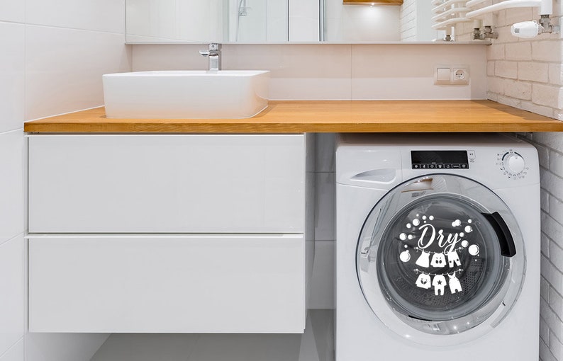 Dry Decal Drying Clothes Decal Laundry Room Decor Dry Sticker - Etsy