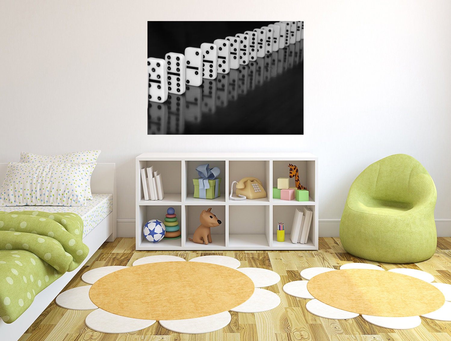 Domino Decal Dominoes Art Game Wall Sticker Playroom Prints - Etsy