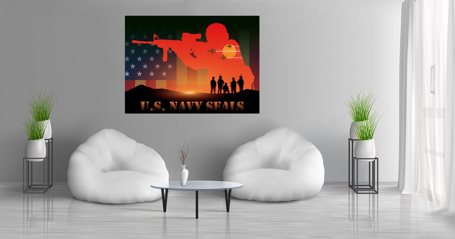 Us Navy Seals Decal Military Decal American Flag Decal Soldier - Etsy