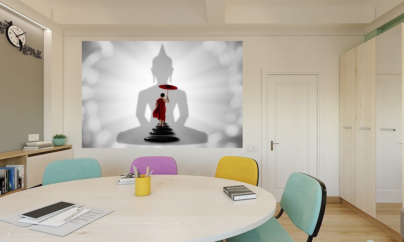 Buddha Decal Hindu Vinyl Religion Sticker Hindu Wall Decor - Etsy