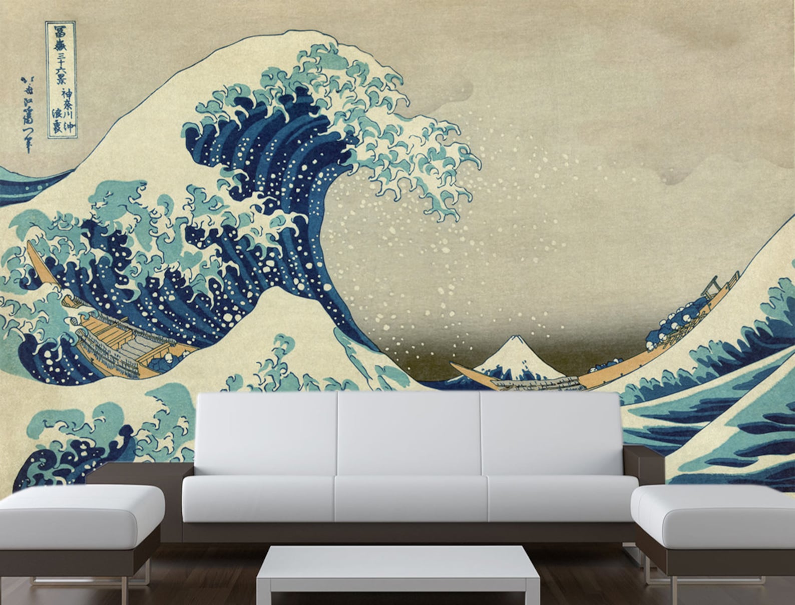 Great Wave Kanagawa Japanese Wallpaper Peel Stick Decor - Etsy