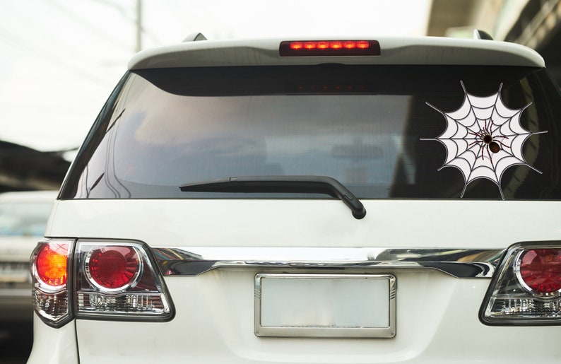 Spider Web Decal Spider Vehicle Decal Spider Sticker Halloween Wall ...