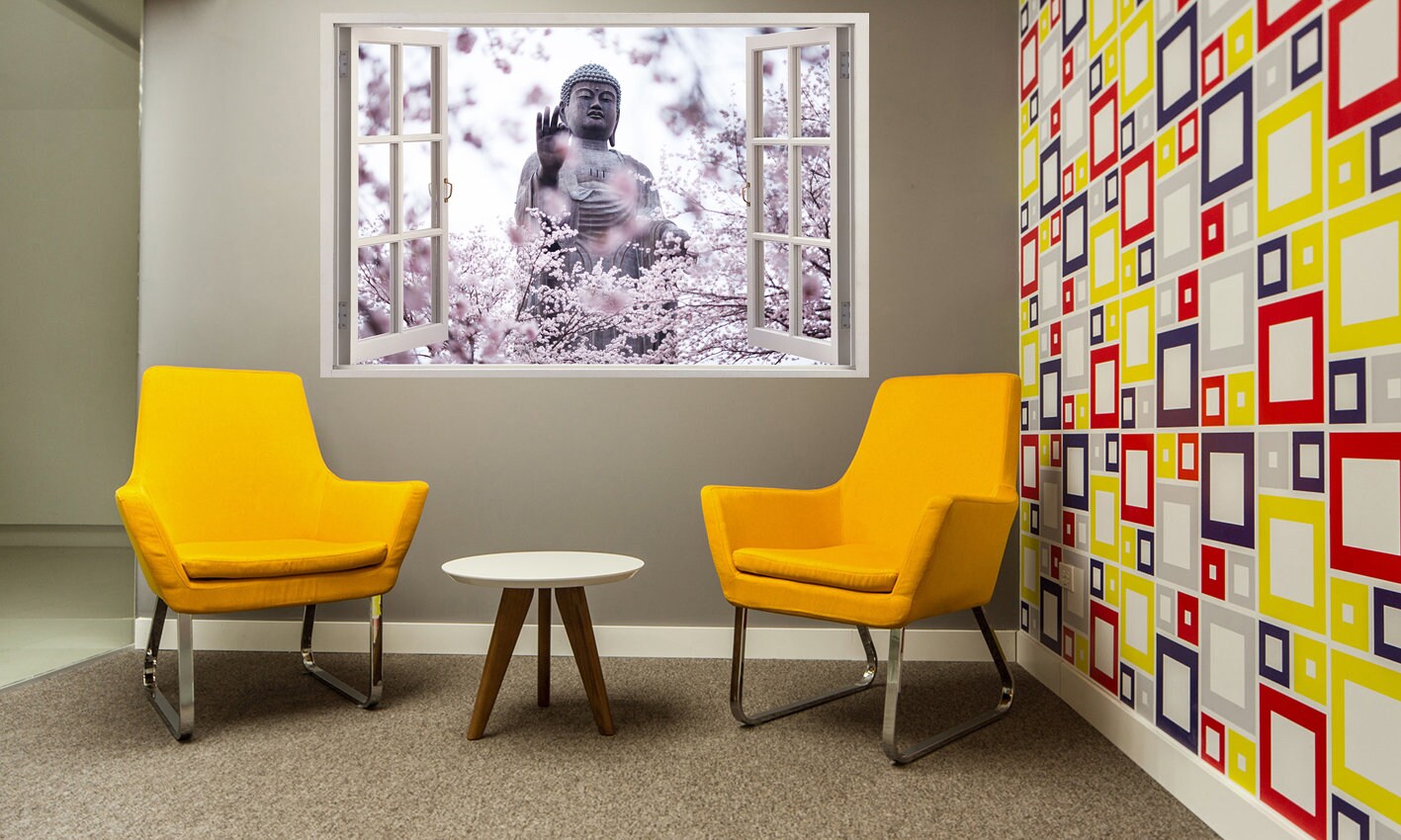 Pared de buda calcomanía arte hindú vinilo Religión arte - Etsy España