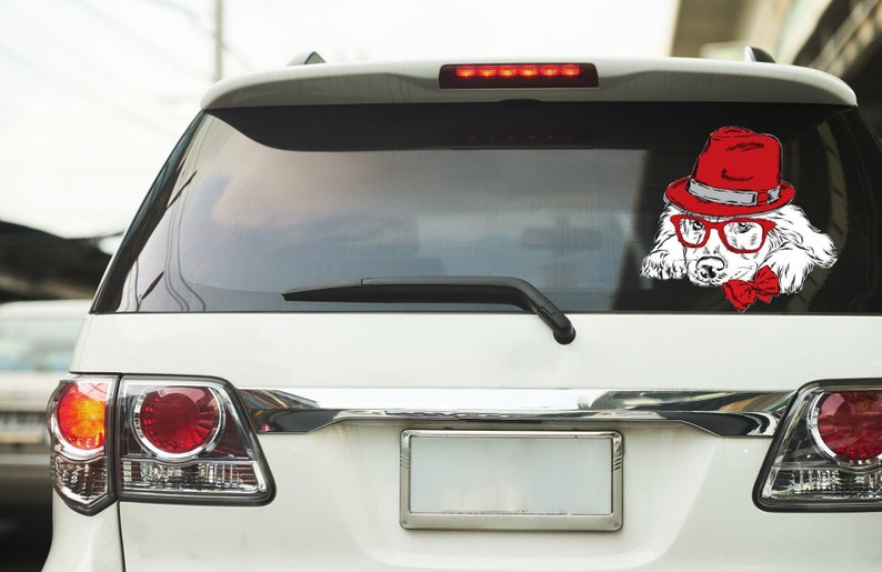Dog Decals for Cars Dog Sticker Vinyl Dog Stickers Custom Dog - Etsy