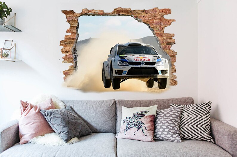 Racing Car Décor Childs Racing Decal Supercar Mural Sports Car Sticker ...