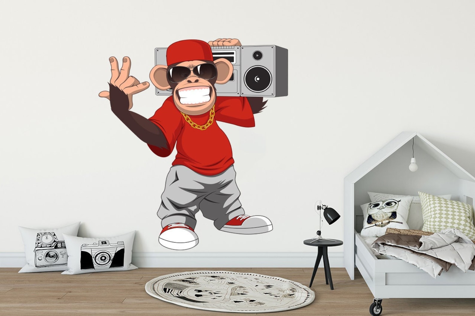 Monkey Decal Hip Hop Stickers Music Decal Rapper Gift DJ Stickers ...