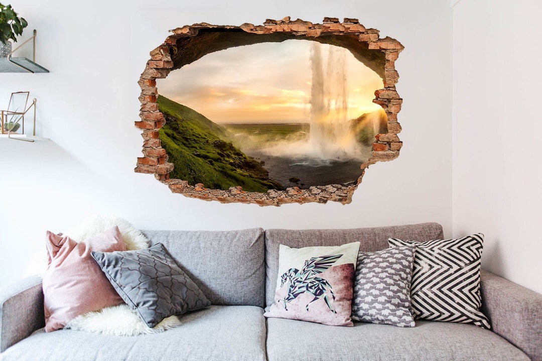 Cave Decal Wall Art Room Mountain Décor Grot Vinyl Nature Décor ...