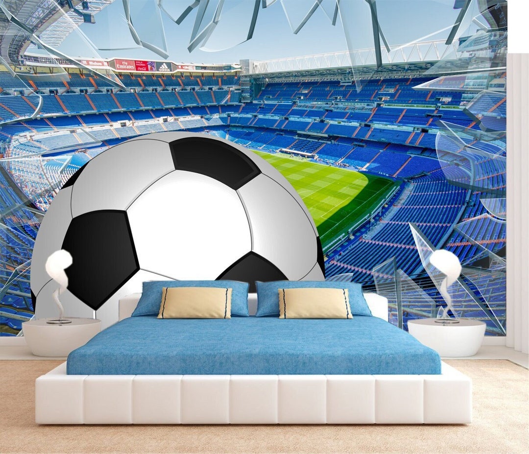 Soccer Ball Mural Sports Wall Stickers Football Wall Decal Soccer ...