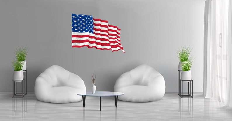 USA Flag Decal American Flag Decal Freedom America Art Star - Etsy