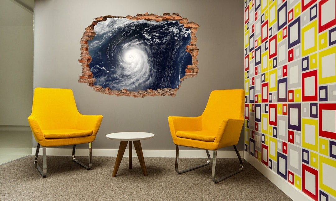 Maelstrom Art Whirlpool Storm Water Decal Wall Art Home Ocean Decor Sea ...