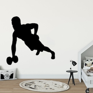 Gym Wall Decal Sport Print Gym Wall Sticker Motivational Wall Art Sport ...