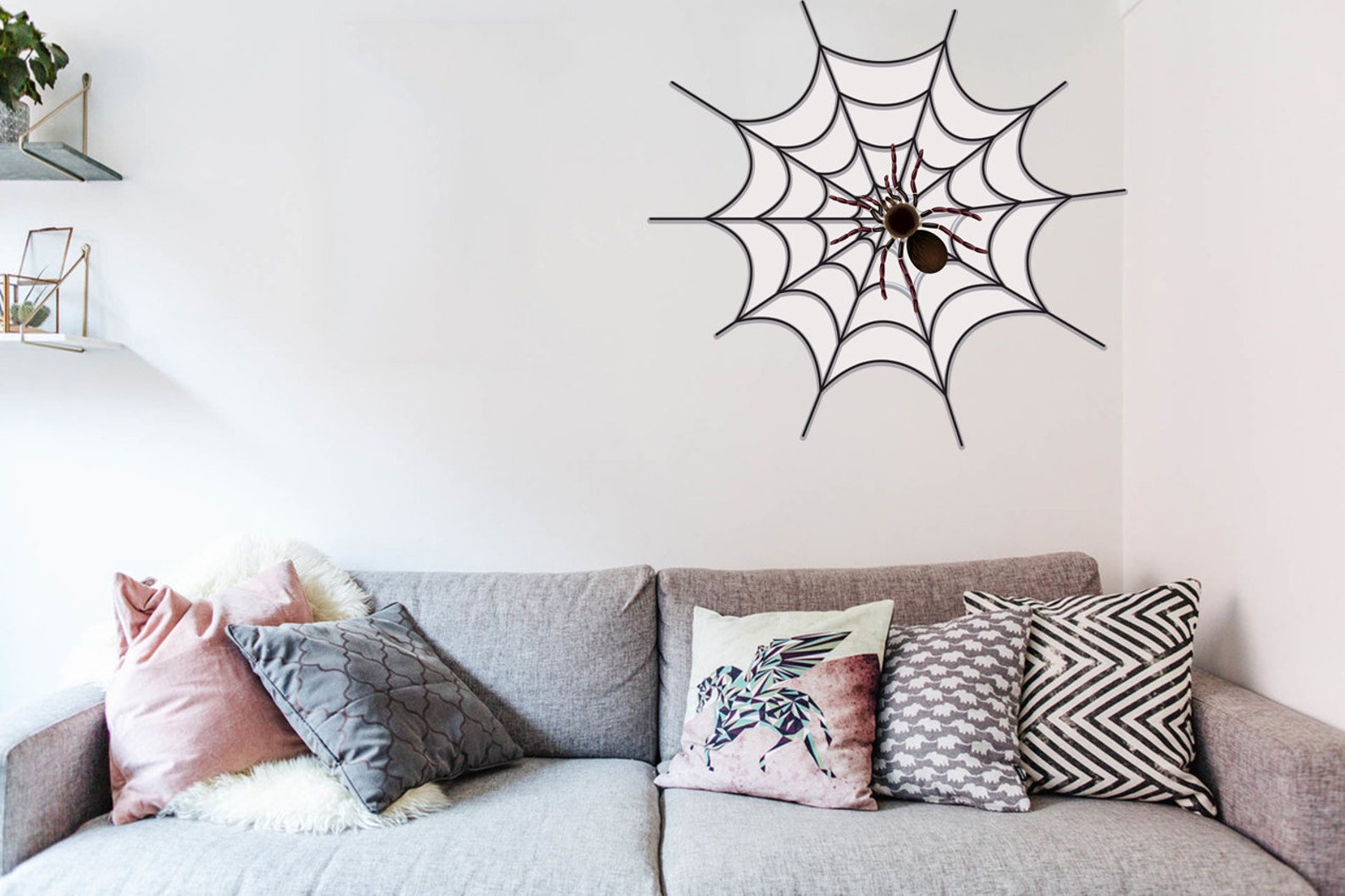 Spider Web Decal Spider Vehicle Decal Spider Sticker Halloween - Etsy