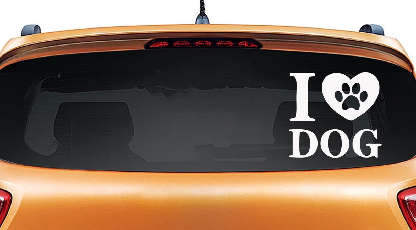 Love Dog Decal Your Dog Paw Print Custom Dog Name Dog Car Decal Paw ...