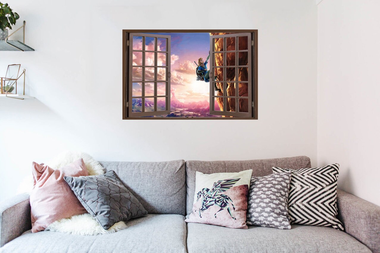 Legend Zelda Decal Zelda Sticker Playroom Wall Art Zelda Vinyl - Etsy