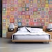 Square Wall Decal Geometric Wall Decal Shapes Wall Art Retro Mural ...