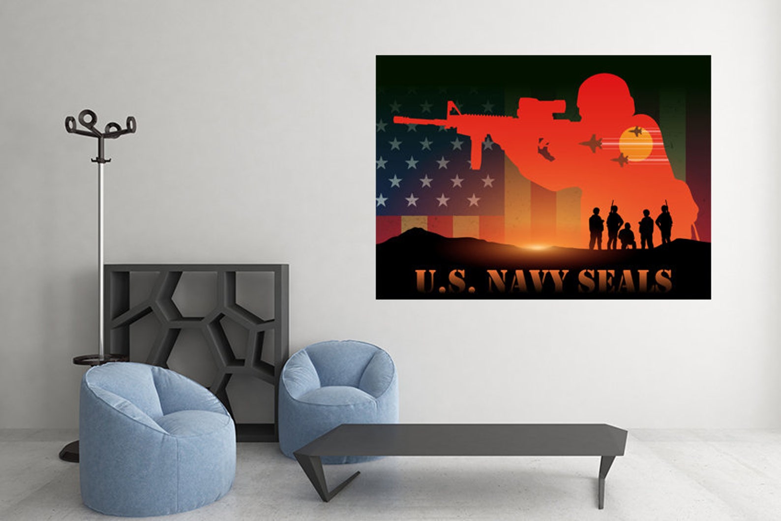 Us Navy Seals Decal Military Decal American Flag Decal Soldier - Etsy