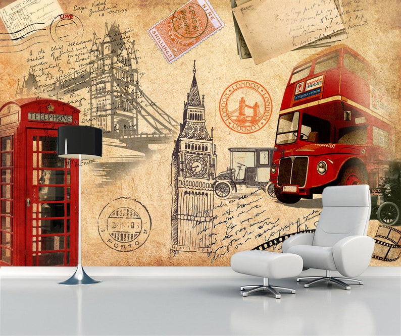 London Wall Mural Tower Bridge Print Great Britain Mural - Etsy