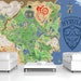 Hyrule Map Wallpaper Legend of Zelda Print Peel and Stick the Kingdom ...