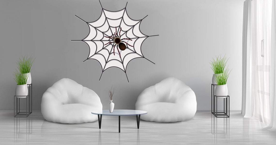 Spider Web Decal Spider Vehicle Decal Spider Sticker Halloween - Etsy