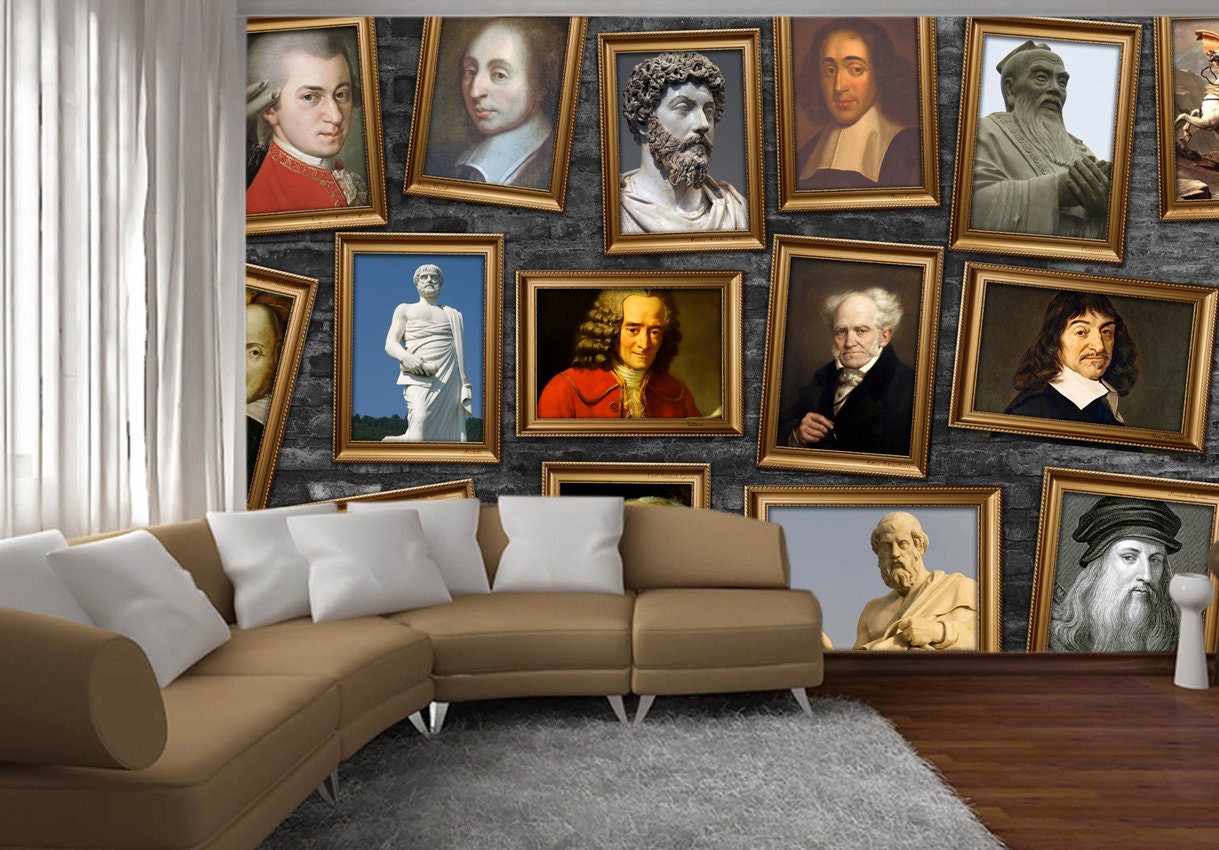Famous People of the World Wallpaper World Legends Faces Mural - Etsy