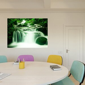 Waterfall Decal River Wall Décor Water Wall Sticker Rock - Etsy