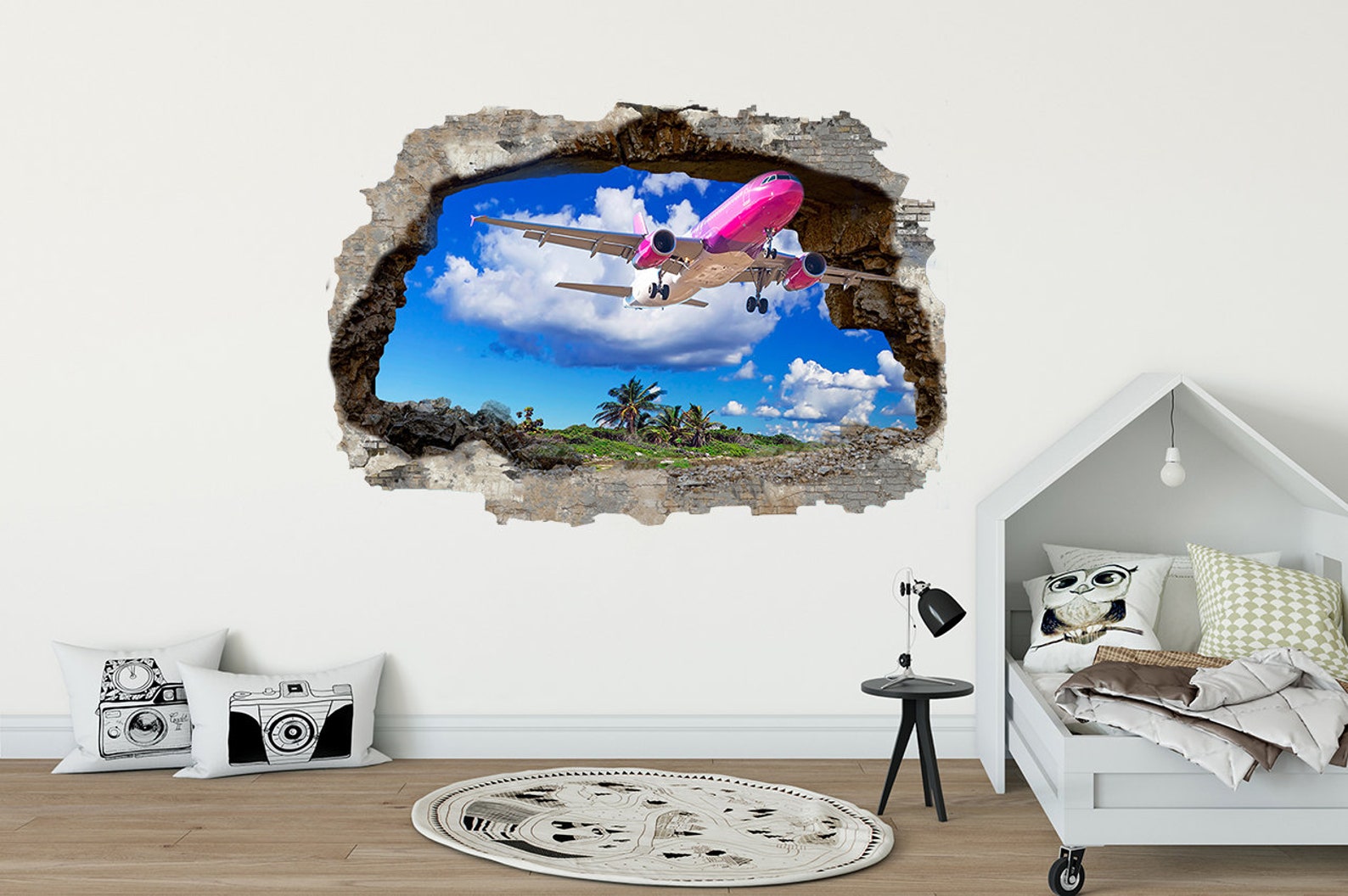 Plane Decal Transport Sticker Travel Vinyl Boy Room Décor - Etsy