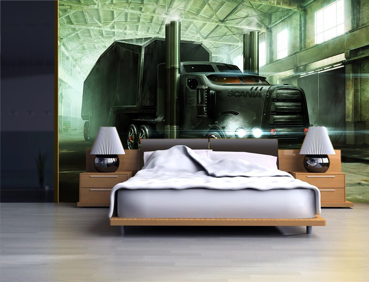 Truck Wallpaper Machine Mural Lorry Car Print Engine Print Mechanism ...