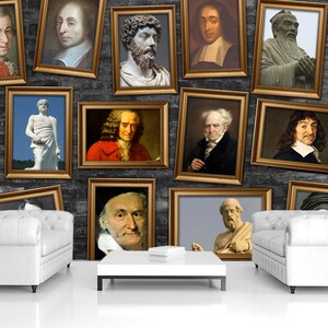 Famous People of the World Wallpaper World Legends Faces Mural Portrait ...