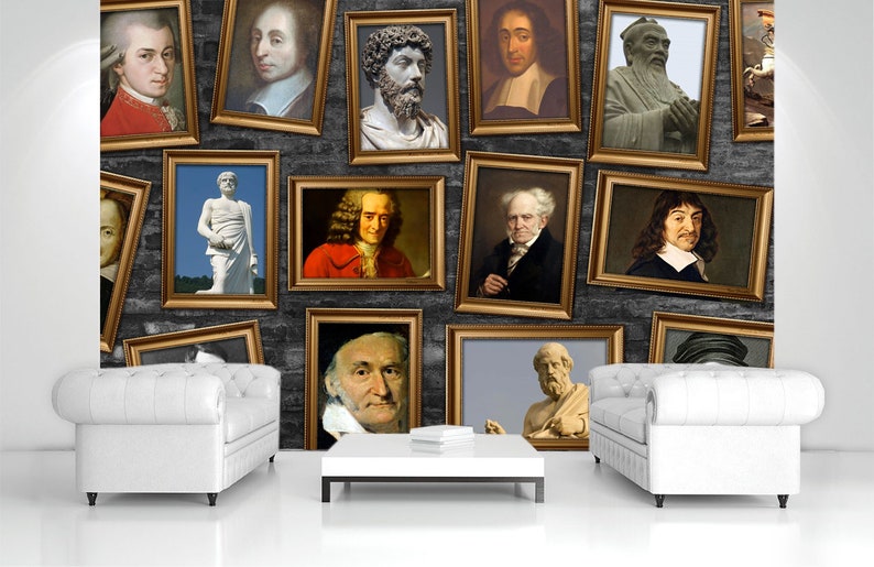 Famous People of the World Wallpaper World Legends Faces Mural Portrait ...