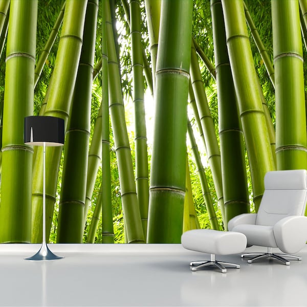 Bamboo Design Wallpaper - Etsy