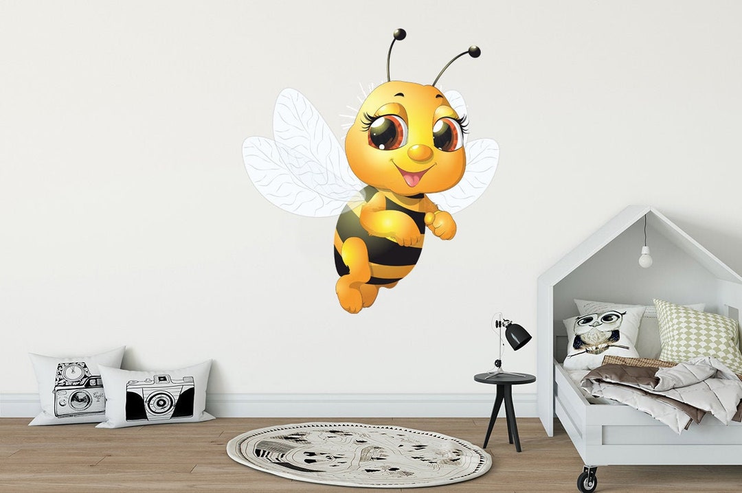 Calcomanía de la pared de la abeja de la miel Arte de la pared de la ...