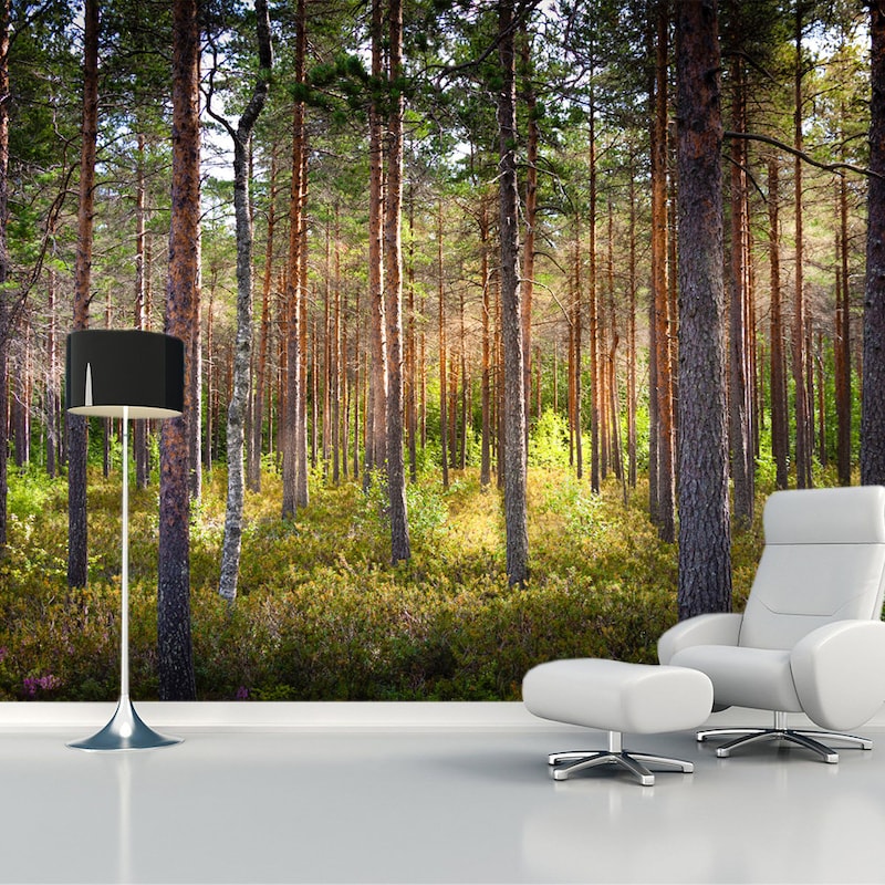 Forest Wallpaper - Etsy