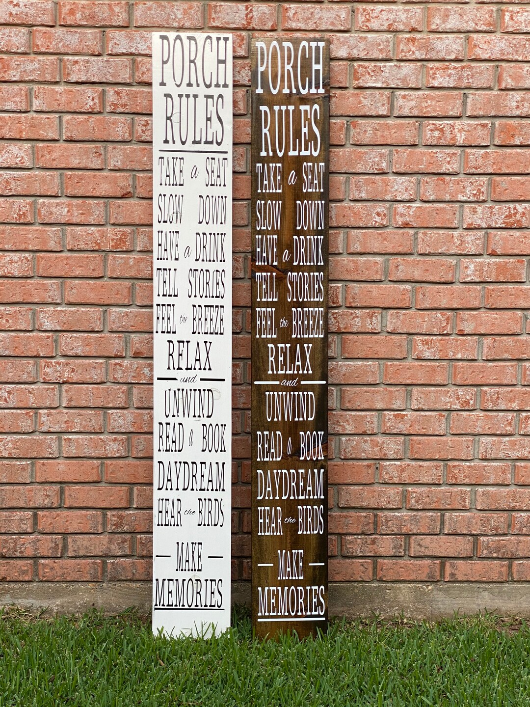 Porch Rules Sign - Etsy