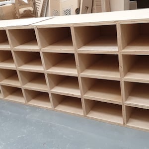 Cabbies MDF Paintable Unfinished or Plywood Cubes Storage Wrack Cubby ...