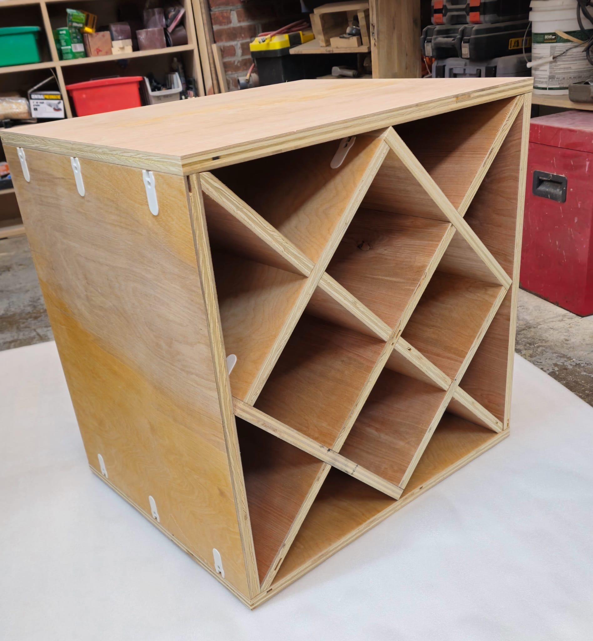 Bottle Modular Wine Insert Only "slashmulti" Storage Cube Cross ...