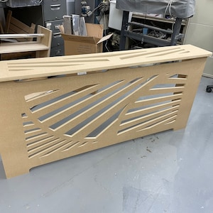 Modern MDF Radiator Cover "masha" MD101-112 Unfinished - 9" Depth With ...