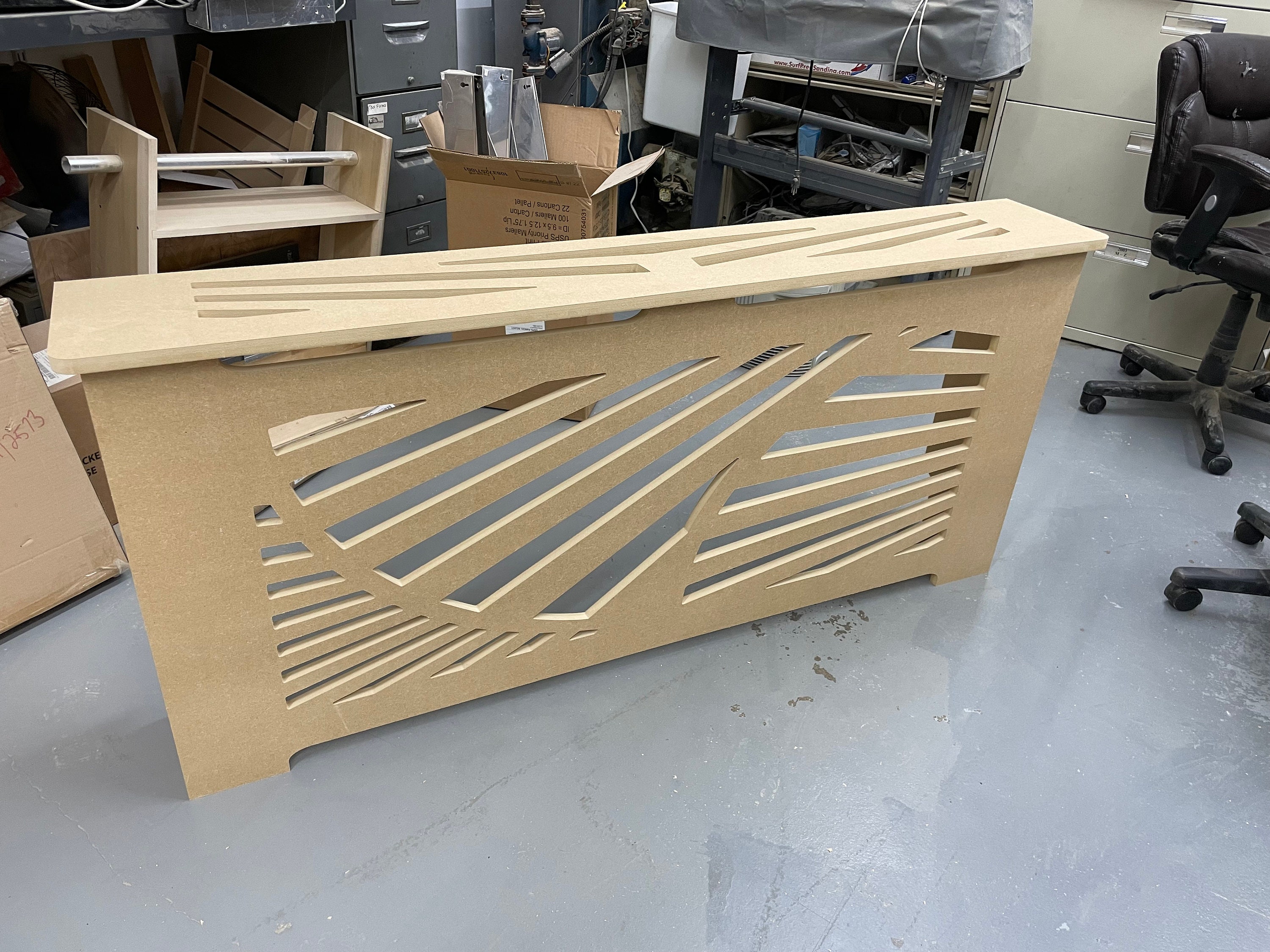 Modern MDF Radiator Cover beehive Unfinished | Etsy