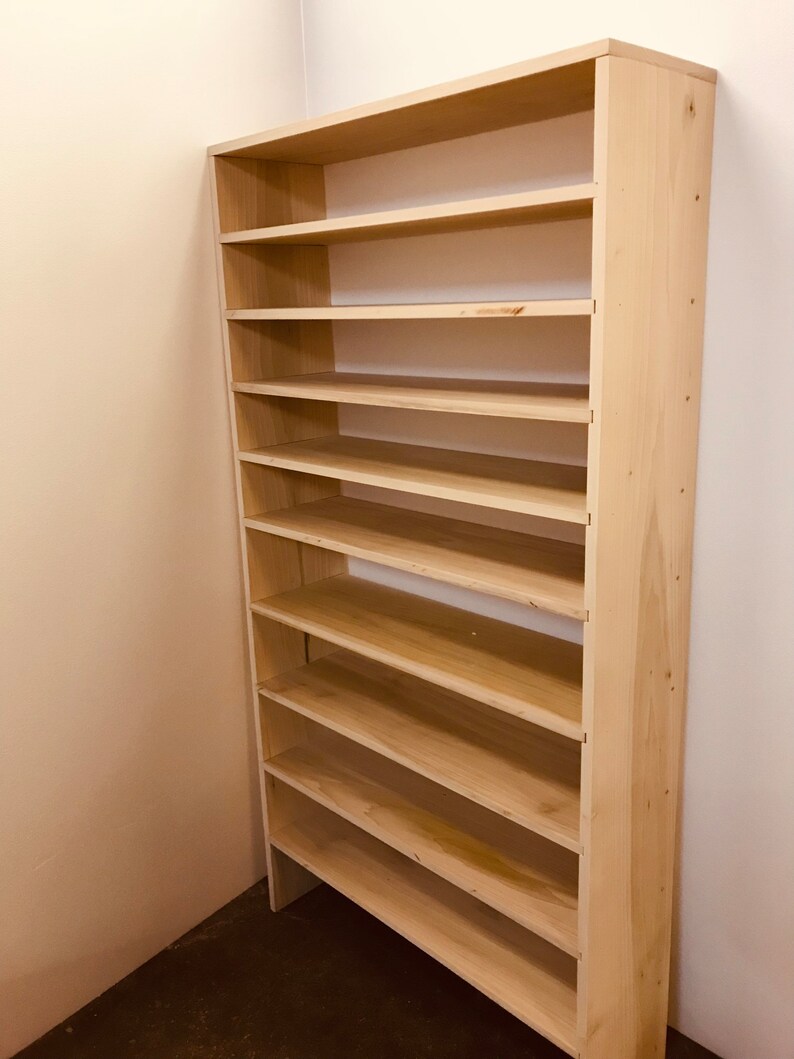 Solid Poplar Wood Book Shelf sandra Shelves Organizer - Etsy