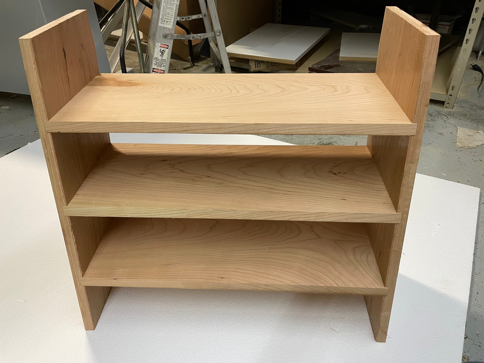 Solid Poplar Wood Book Shelf “sandra”, Shelves Organizer, 10" Inches ...