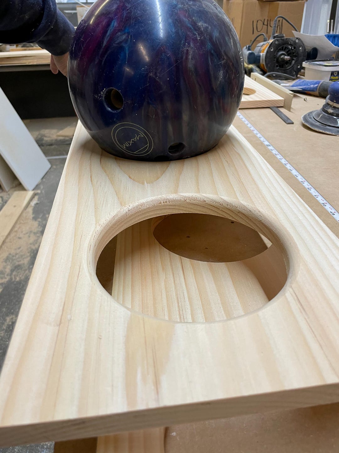 Unfinished Wood Bowling Balls Rack Storage Organizer "isaac" Choose ...